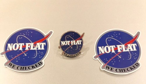 NASA Pin-- Not Flat We Checked Enamel Pin--QUALITY NASA Enamel Pin ...