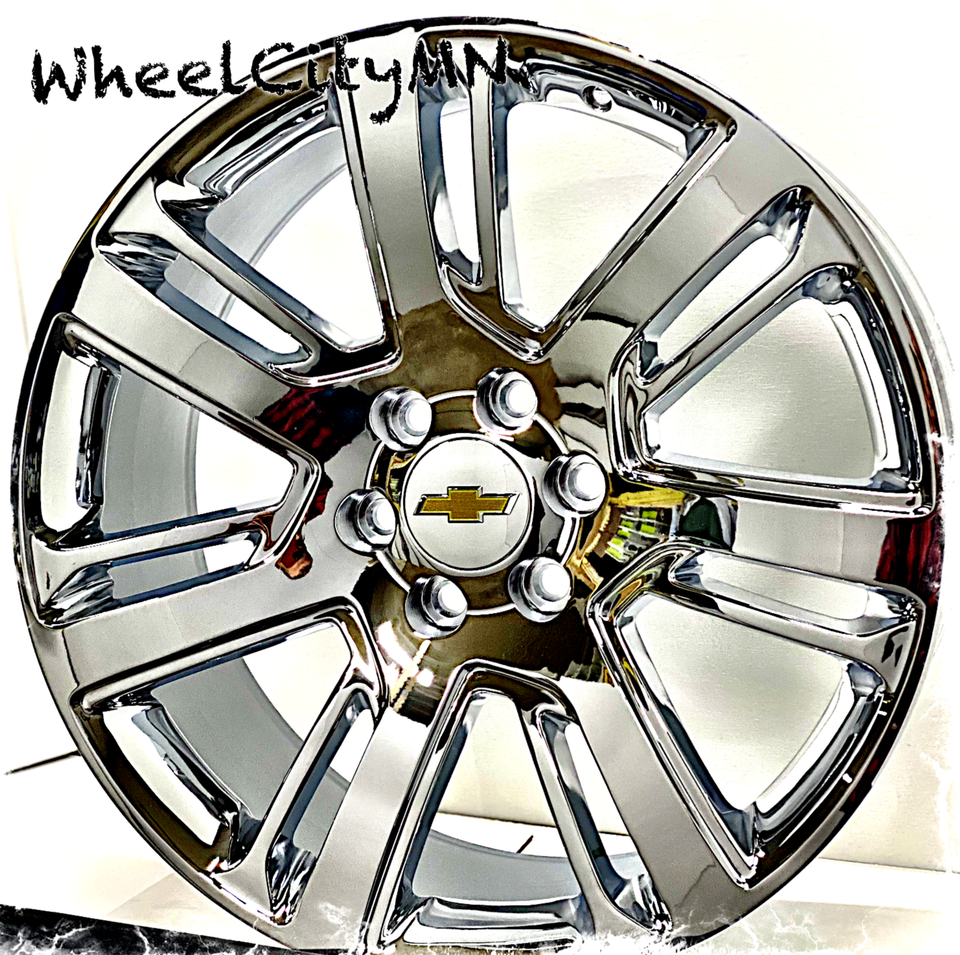 22" Chrome OE 84497728 Replica 4738 Rims fits 2021 Chevy Tahoe Suburban ...