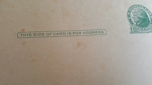 4- Pre-Stamped Blank Post Cards USPS 1 Cent JEFFERSON (Green) Postage ...