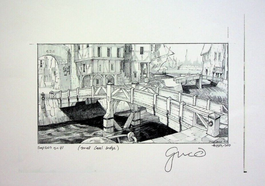 Pocahontas II New World SIGNED Dennis Greco Production Background ...