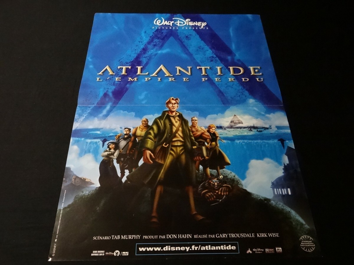 Affiche Du Film Atlantide DVD L'Atlantide L'empire Perdu Walt Disney