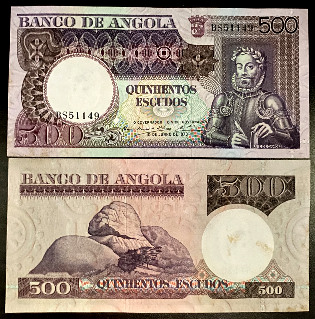 Angola 500 Escudos 1973 Banknote World Paper Money UNC Currency Bill ...