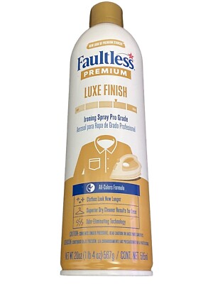 3 Faultless Premium Starch Luxe Finish Ironing Spray Pro Grade 20oz ...