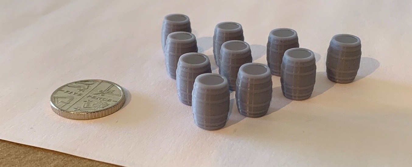 OO Gauge Whiskey Oak Barrels. 1:76 Scale Models Suits Hornby. 12/25/50 ...