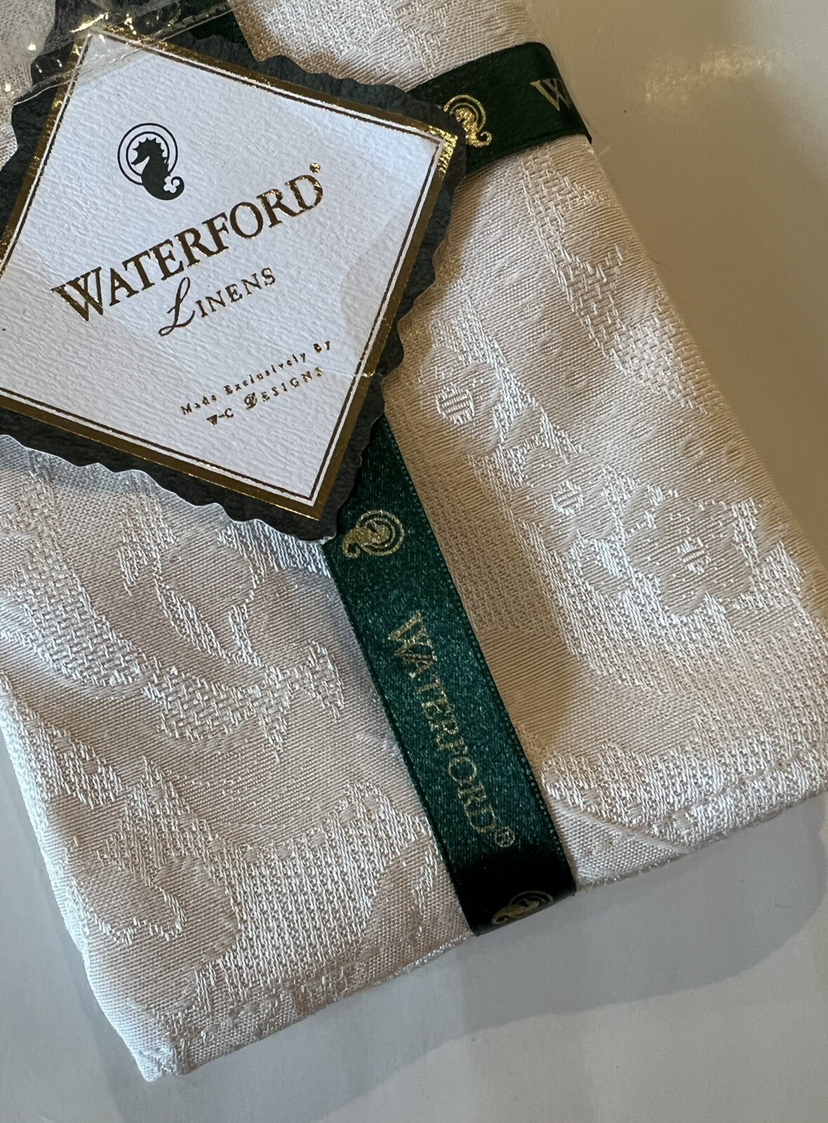 4 NEW WATERFORD DINNER NAPKINS - NEW IN PACKAGE - CASHMERE BEIGE | eBay