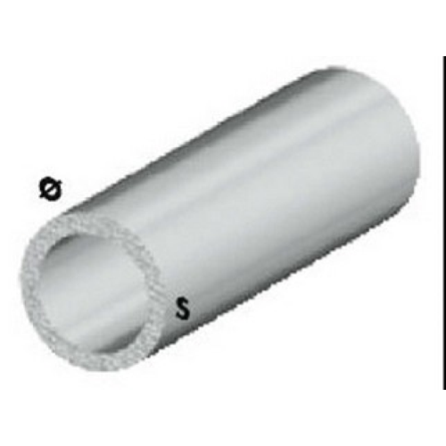 Round tube profile CM 100H silver Ø 8x1MM aluminum profiles ...
