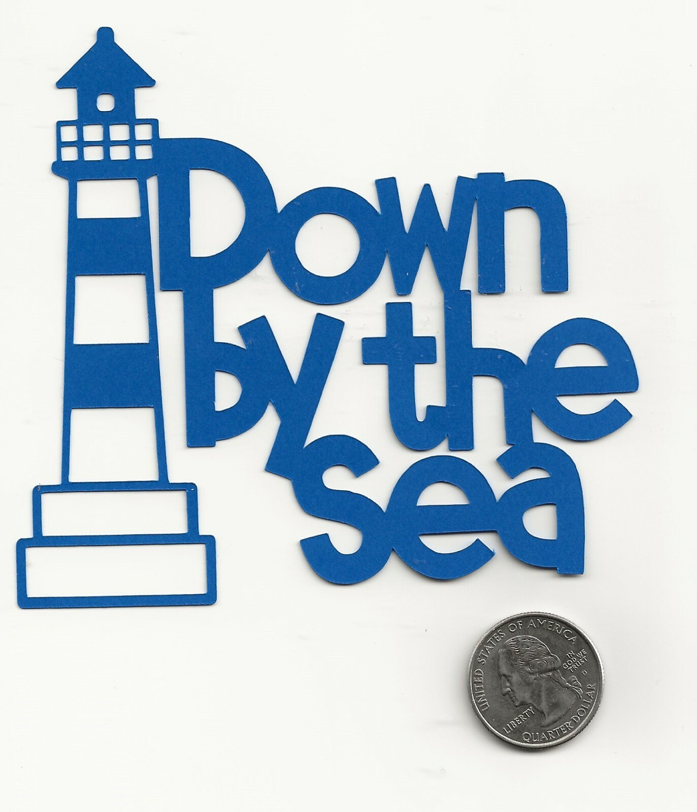Lighthouse Down by the Sea Die Cut - Lighthouse Die Cut - 4" x 4.33 ...