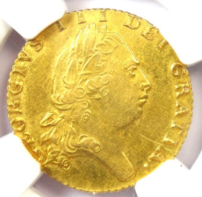 1798 Britain England George III Gold Half Guinea Coin 1/2G - NGC AU ...