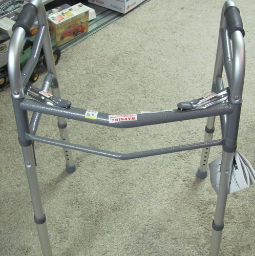 Lumex Dual-Release Folding Aluminum Walker (New) | eBay