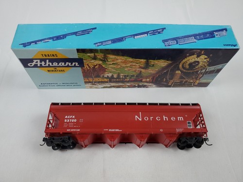 Ho Scale Athearn Norchem 55' Covered Hopper ACFX 53720 Blue Box | eBay