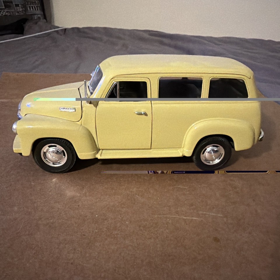 Mira 1950 Chevy Chevrolet Suburban Diecast 5” Model Toy Car Yellow | eBay