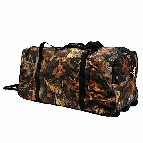Real Tree Camo Hunting Rolling Duffle Bag in 22"/30"/36" with 3 Colors ...