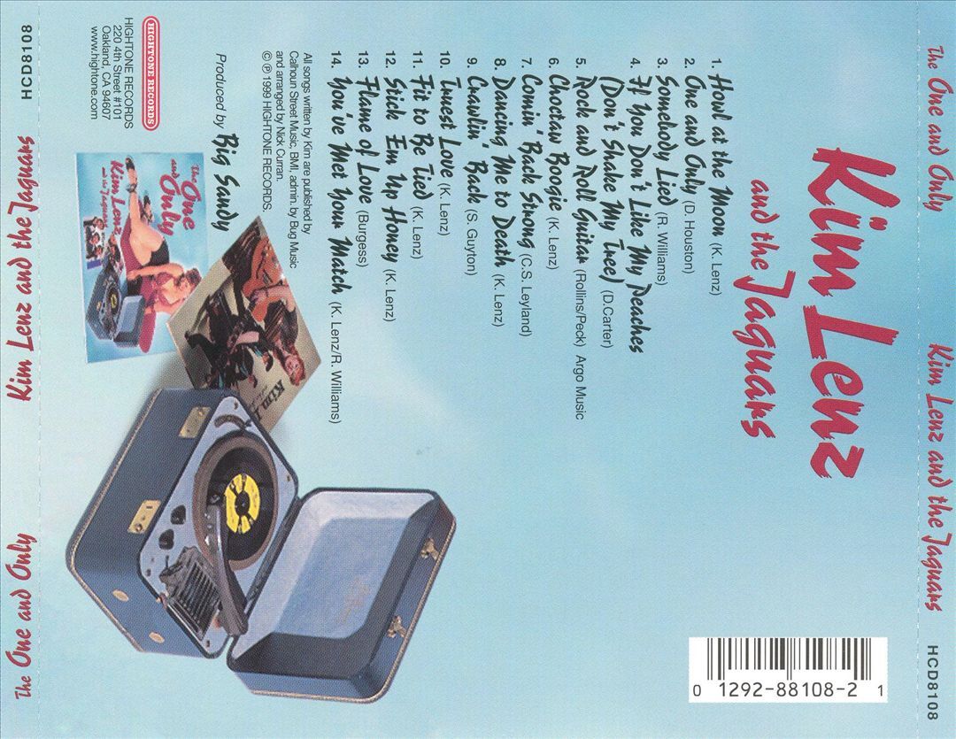 KIM LENZ AND THE JAGUARS ONE AND ONLY NEW CD 12928810821| eBay