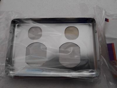 Clipsal C2025C-CH Chrome Classic Cover Plate for C2025G Double Power ...