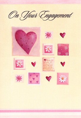 Congratulations Engagement You Are Engaged Heart Hearts & Daisy ...