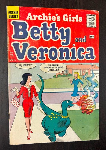 ARCHIES GIRLS BETTY VERONICA #70 (Comics 1961) -- Silver Age GGA Cover ...