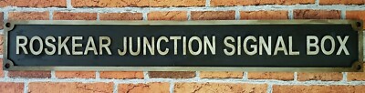 REPLICA SCALE ROSKEAR JUNCTION SIGNAL BOX NAMEBOARD 597mm | eBay UK