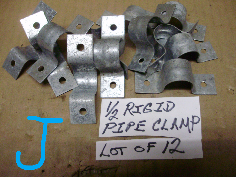 Rigid EMT Conduit Pipe 1 & 2 Hole Strap Clamps 1/2 to 3-1/2", #0 Caddy ...