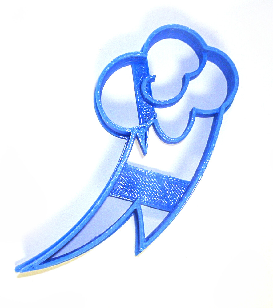 RAINBOW DASH CUTIE MARK SYMBOL MY LITTLE PONY PEGASUS COOKIE CUTTER USA ...