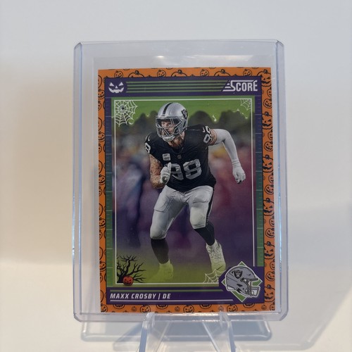 2024 Panini Score A Treat - #145 Max Crosby Raiders Pumpkin Football ...