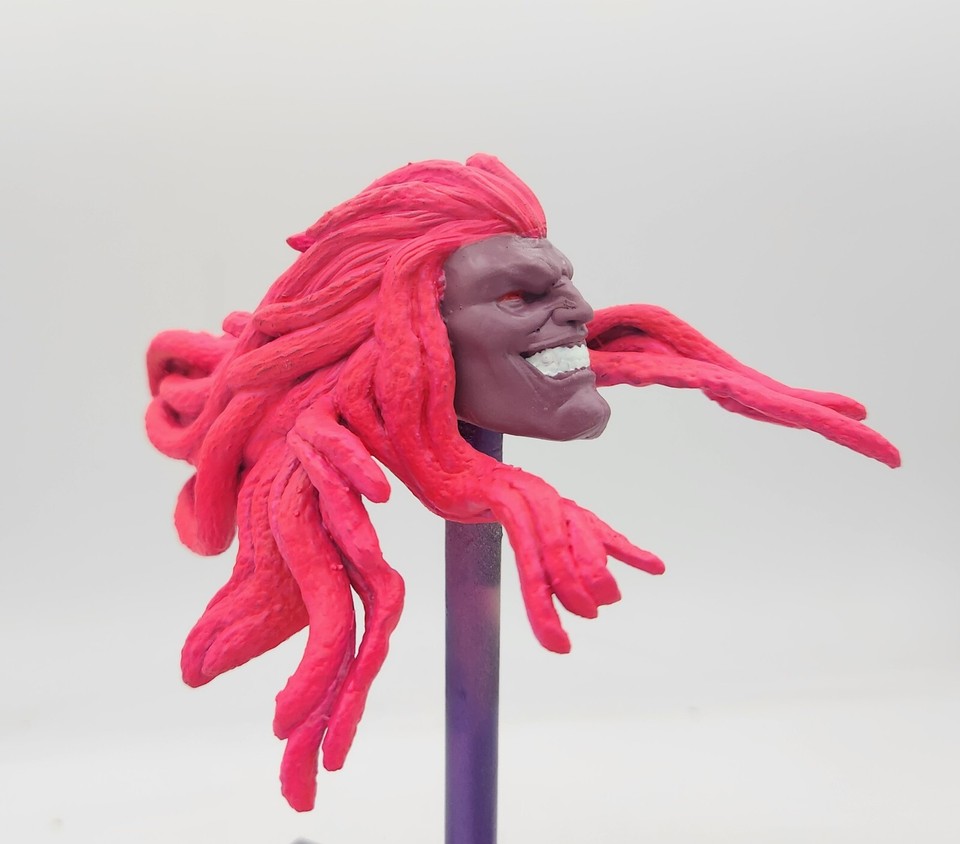 Marvel Legends Custom Gorgeous George Head 1/12 Scale Painted | eBay