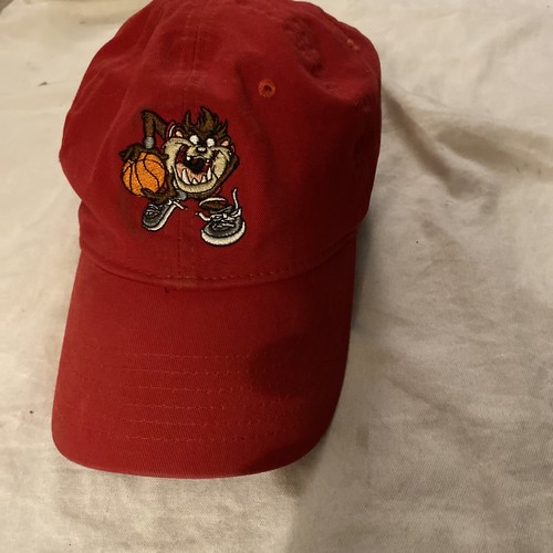 Looney Tunes Taz Tasmanian Devil Strapback Adjustable Dad cap hat Red ...