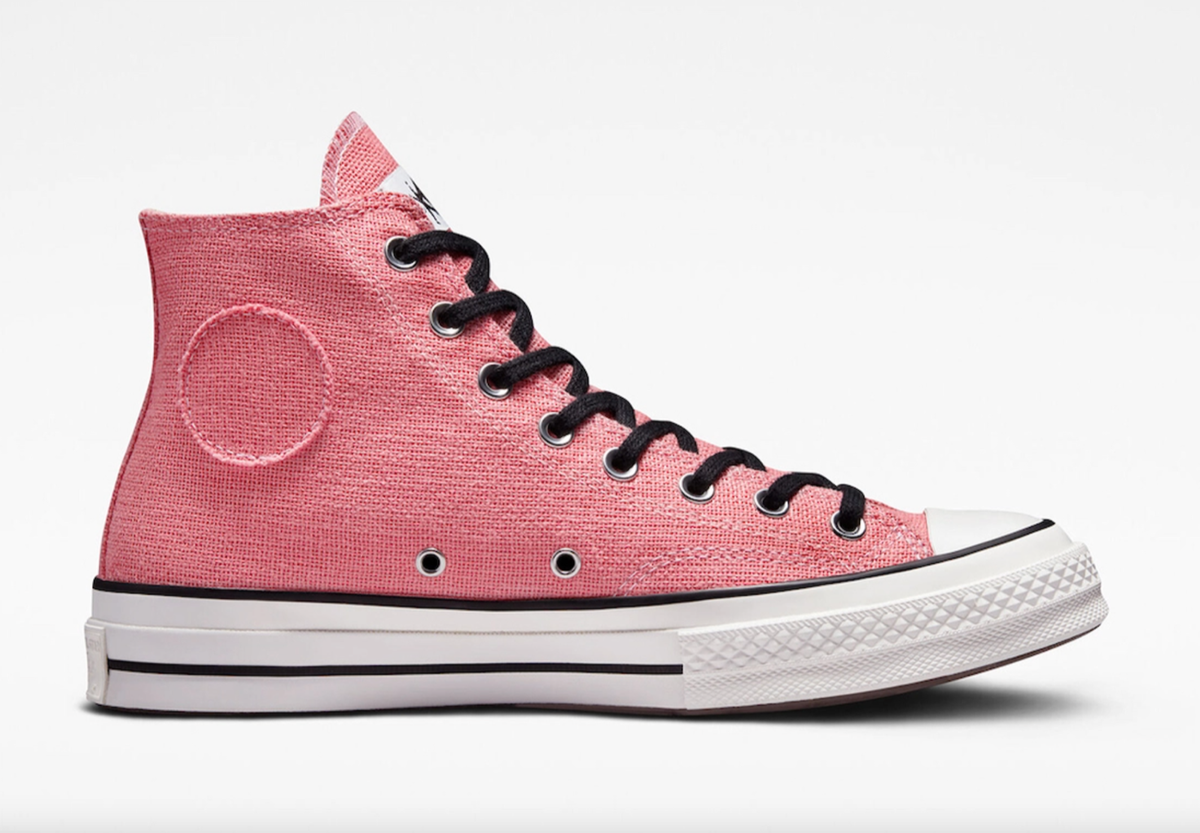 Converse x Stussy Chuck 70 High Surfman Pink/Black Men's Converse x Stussy Chuck 70 High Surfman Pink/Black Men's