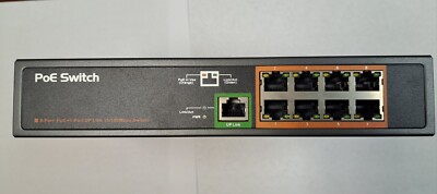 POE SWITCH BV-Tech POE-SW801 8 Port + 1 Ethernet Uplink Unmanaged ...