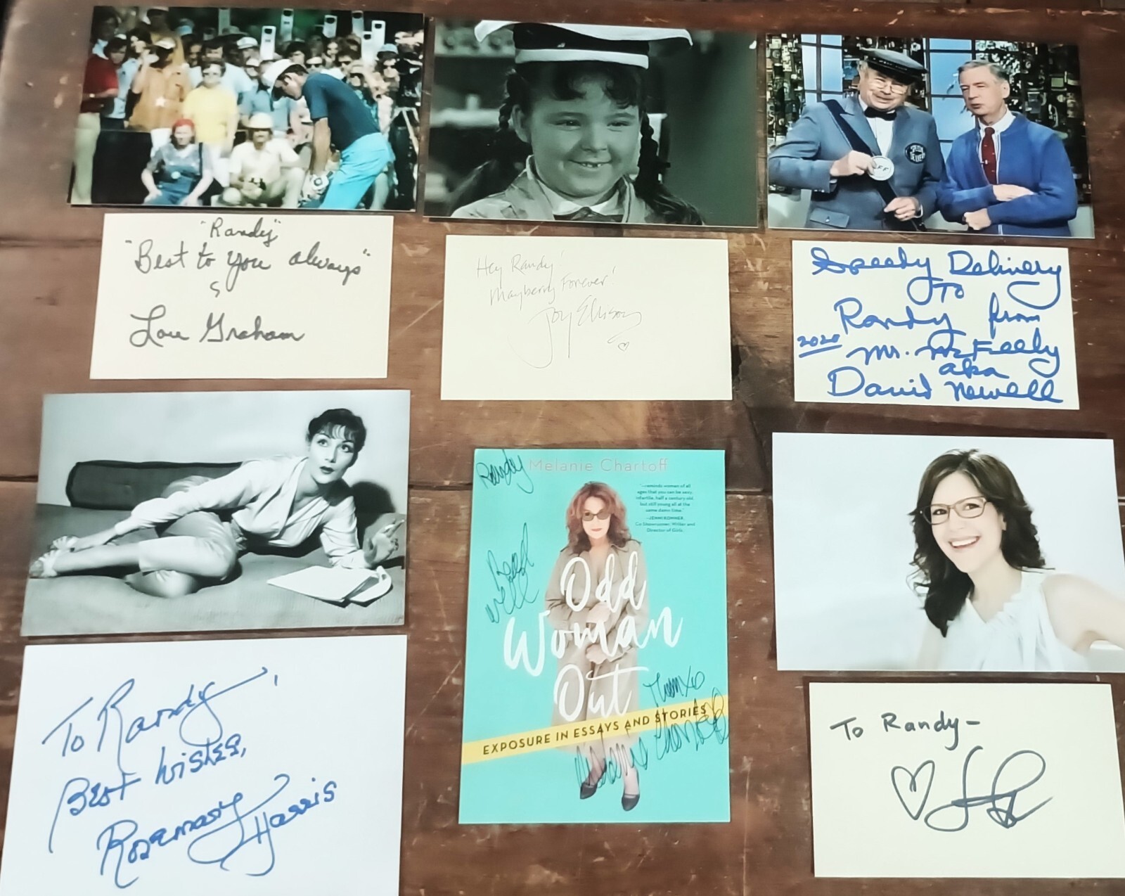 CELEBRITY Autograph Collection LOT OF 6 Signed Index Cards - Inscribed ...
