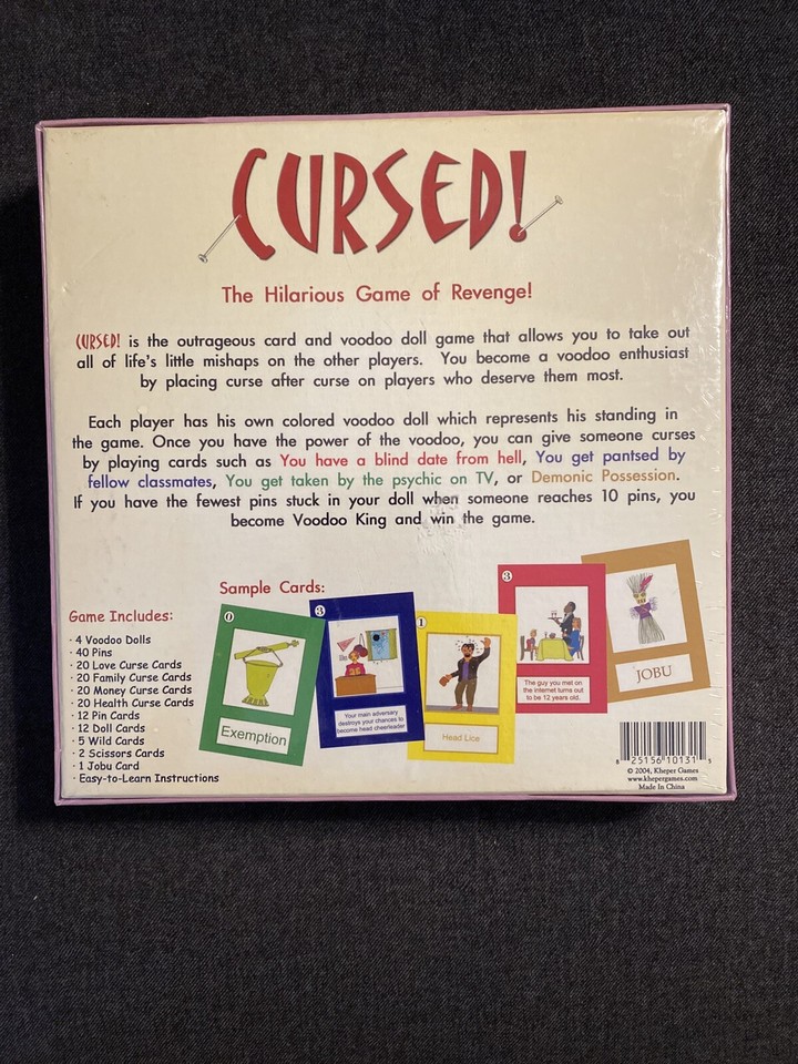 FACTORY SEALED~CURSED! THE HILARIOUS GAME OF REVENGE! CARD GAME~13+~NEW ...