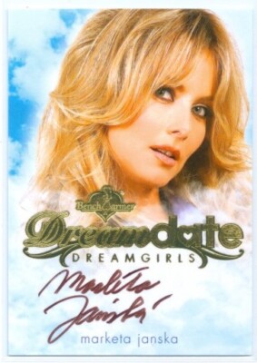 MARKETA JANSKA "GOLD DREAMDATE AUTOGRAPH" BENCHWARMER DREAMGIRLS 2017 ...