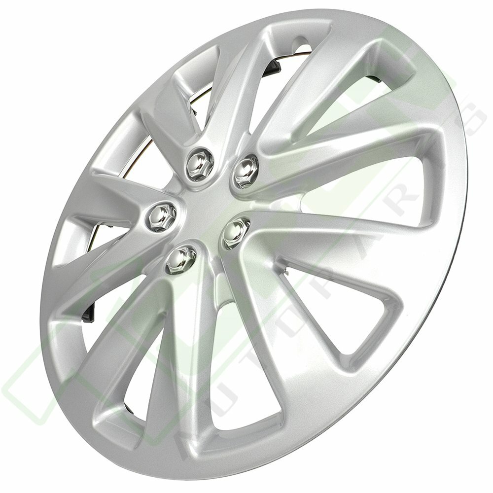 4X Silver Hub Caps 16 Inch Full S Wheel Cover Durable For Ford Dodge ...
