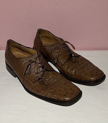 RARE Slick Exotica Genuine Ostrich Shoes Size 10.5 | eBay