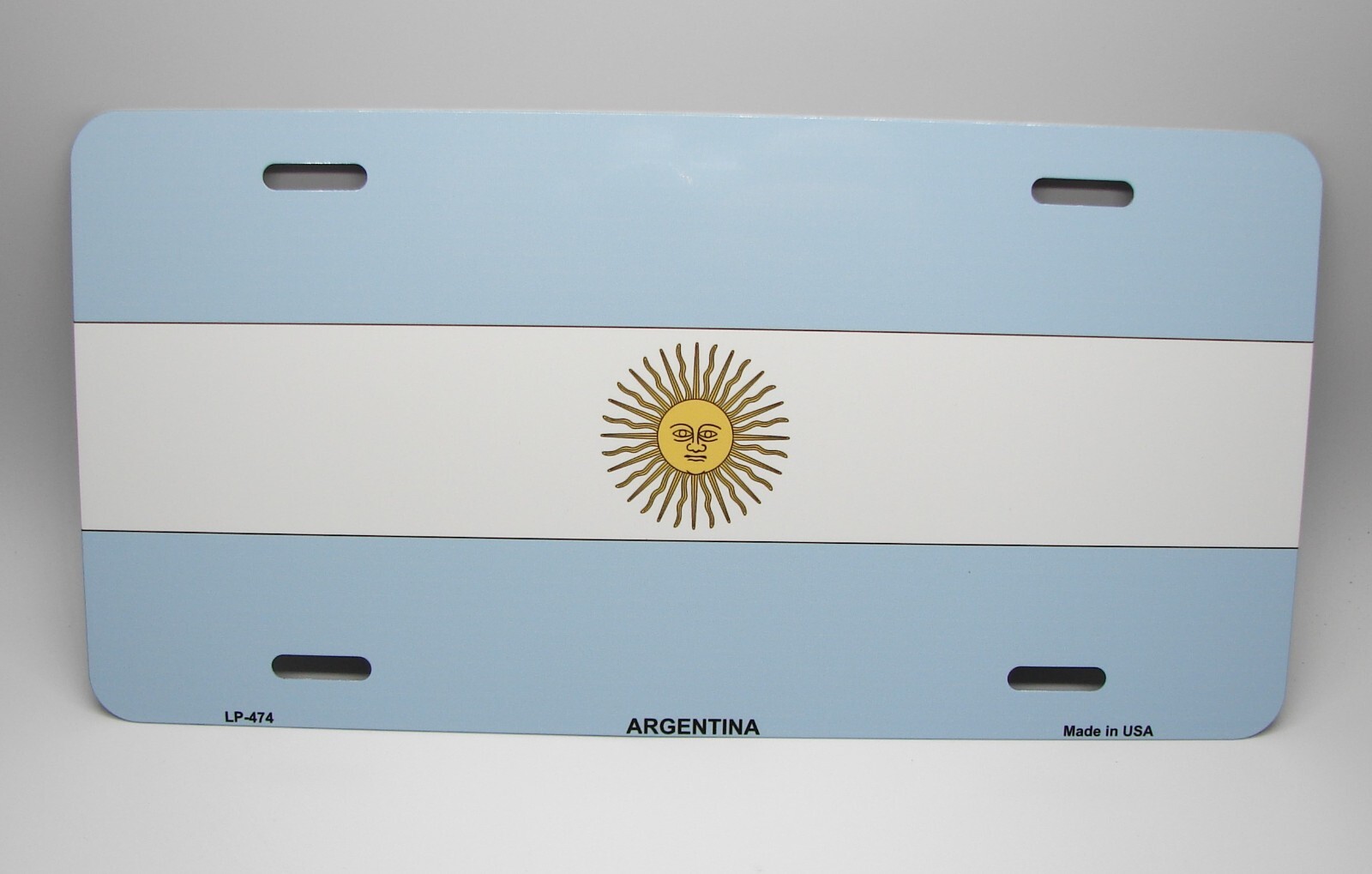 ARGENTINIAN, ARGENTINA FLAG BANDERA DE ARGENTINA METAL CAR NOVELTY ...