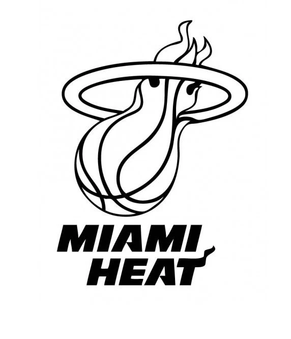 Miami Heat Logo Step Step Draw