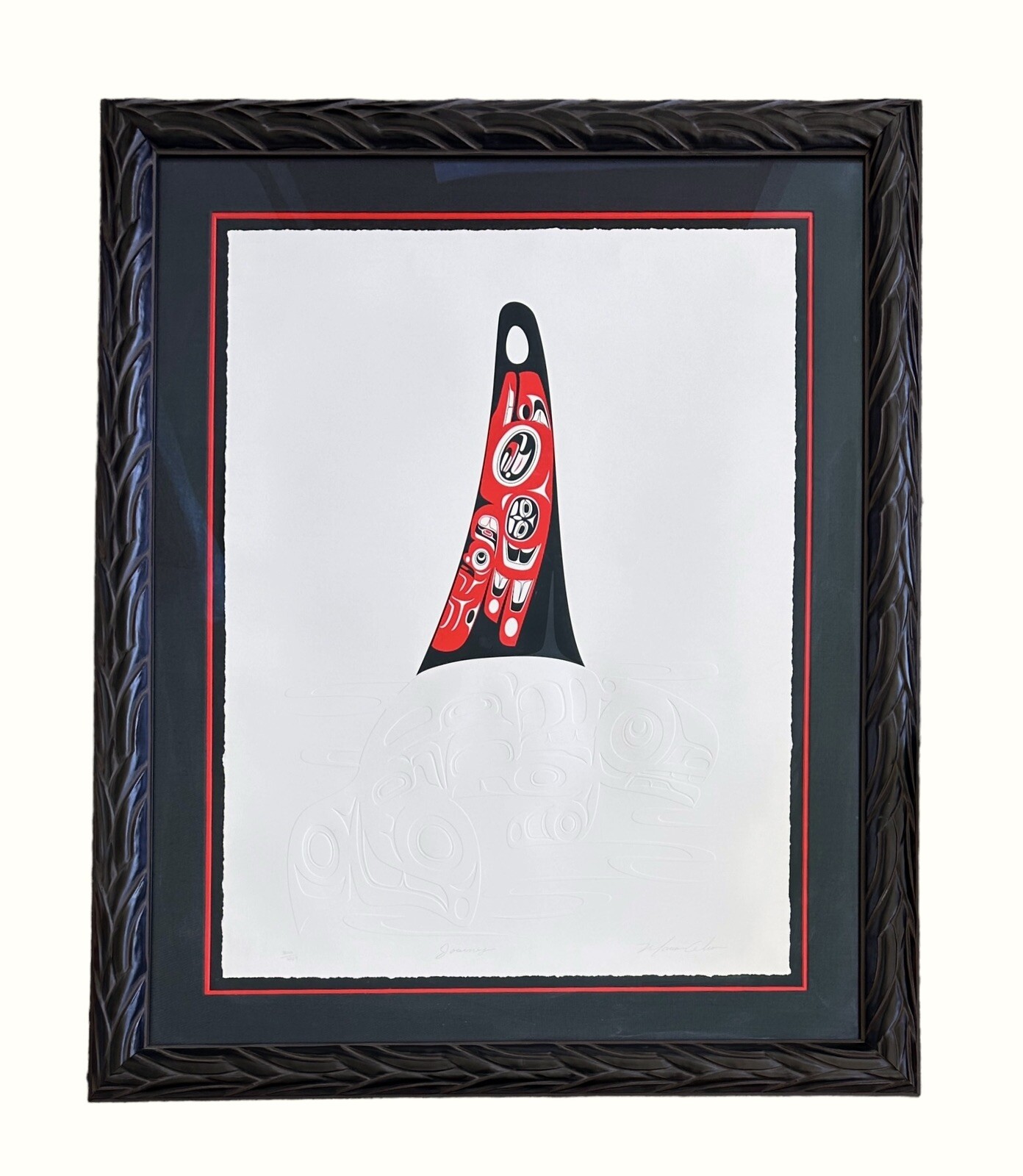 Marvin Oliver embossed serigraph Journey Northwest Coast Salish | eBay