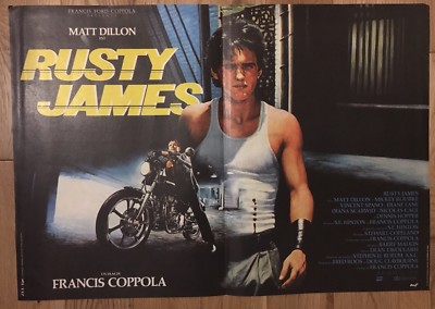 RUSTY JAMES Affiche de film 40x60 - 1983 - Matt Dillon, Francis Ford ...