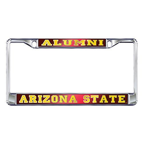 ASU ARIZONA STATE Mirrored Chrome ALUMNI License Plate / Tag Frame | eBay