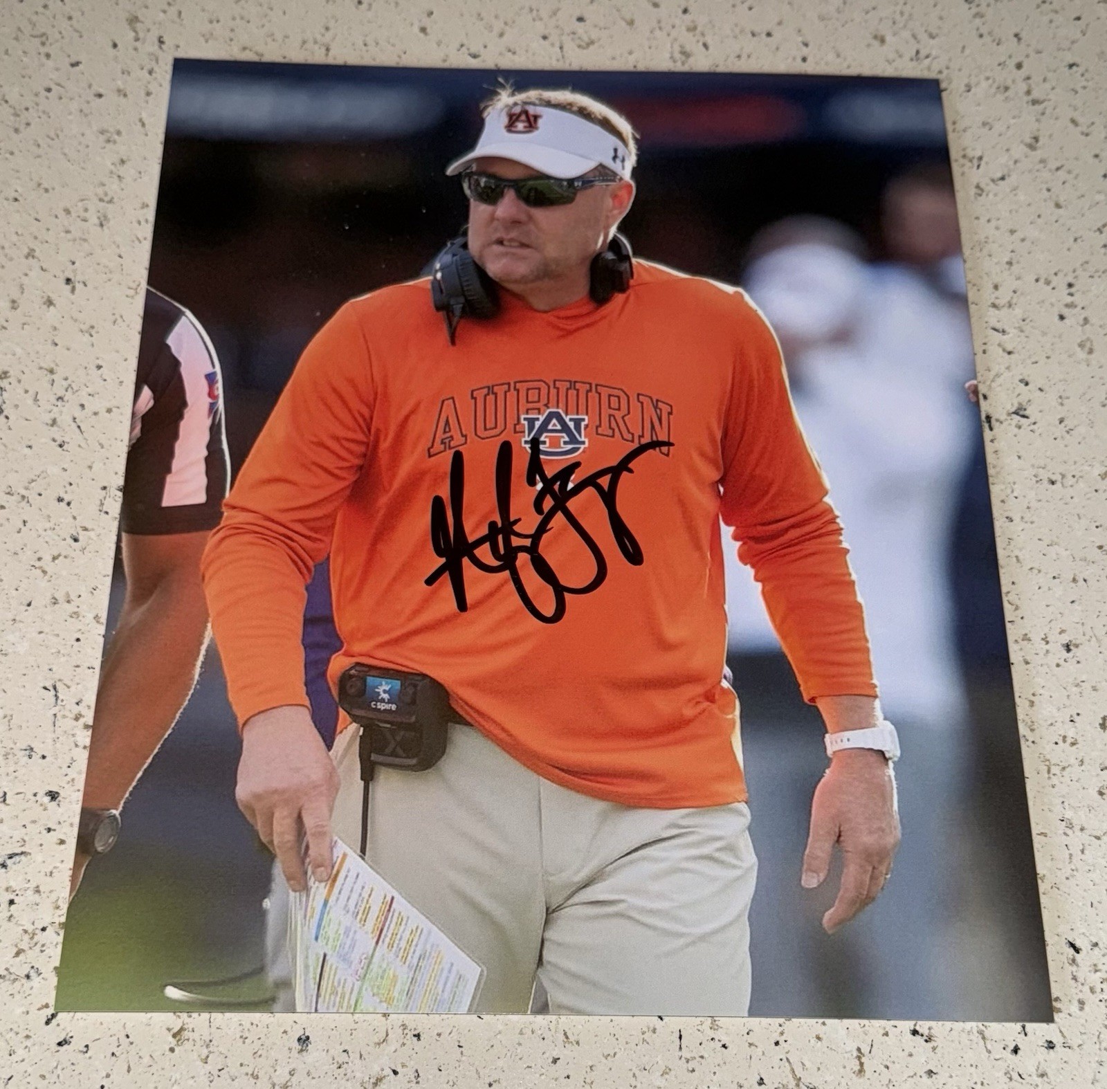 HUGH FREEZE SIGNED 8X10 PHOTO AUBURN TIGERS FOOTBALL COACH AUTOGRAPH 🏈🐯 ...