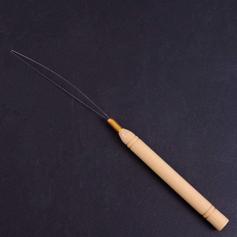 Hair Extensions Kit: I-tip Hair Pliers, Micro Pulling Needle, Loop ...