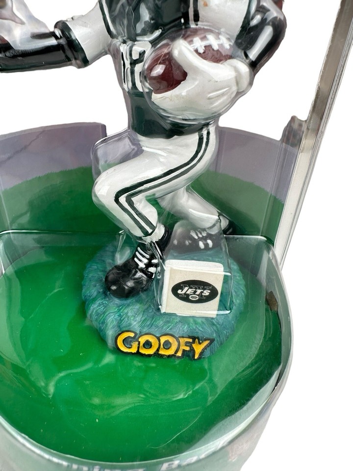 Disney Running Back Goofy Bobblehead Doll Hand-Painted New York Jets ...