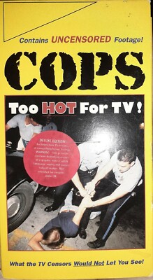 COPS TOO HOT FOR TV Deluxe Edition (VHS, 1995) Uncensored Rare Police ...