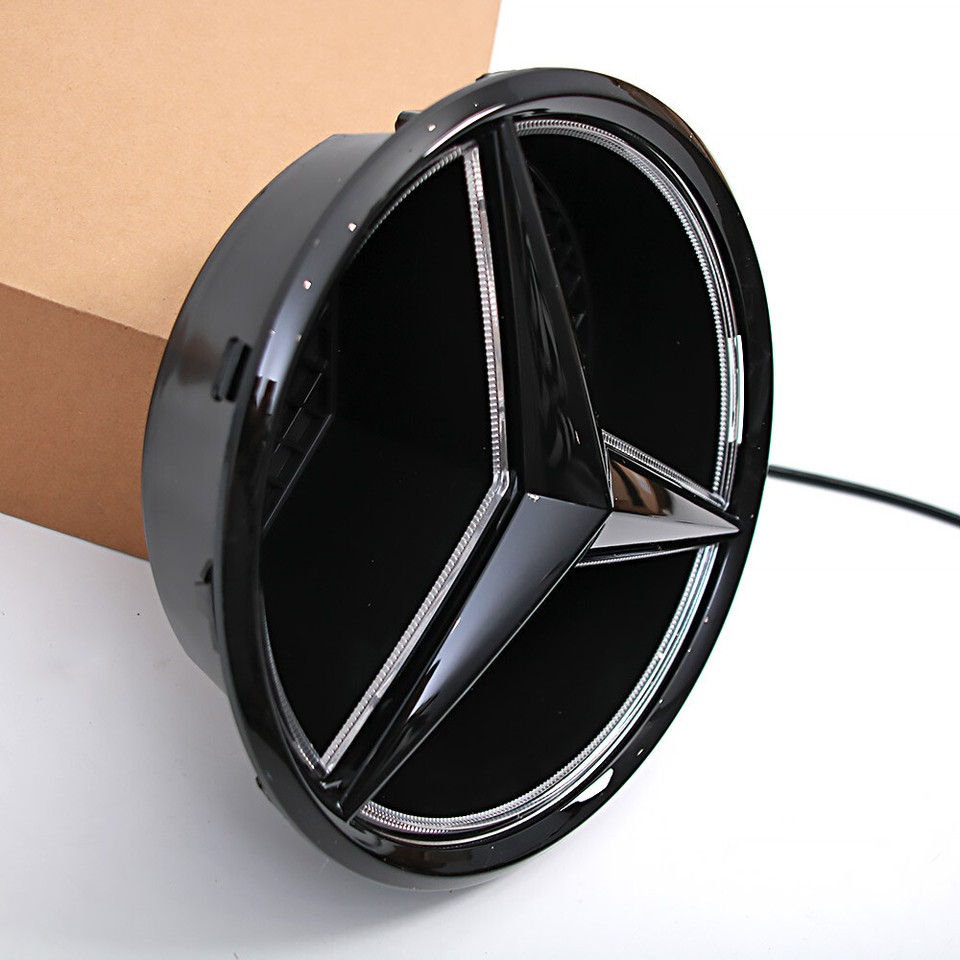 For Mercedes Benz LED Emblem Light Car Front Grille Illuminated Logo ...
