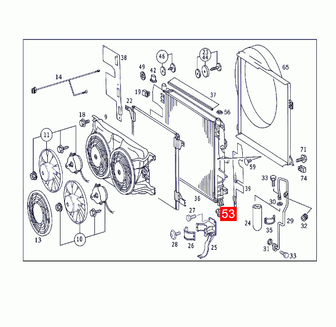 New Radiator Mounting Grommet 1635010181 for Mercedes W163 ML350 GL450 ...
