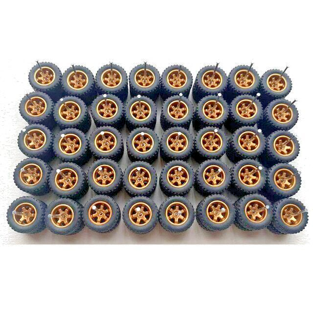 20 Sets 14mm Off Road Gold 6 Spoke - Hot Wheels Rims & Real Riders ...