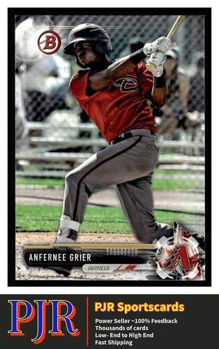 2017 Bowman Draft #BD-99 Anfernee Grier Arizona Diamondbacks Paper | eBay