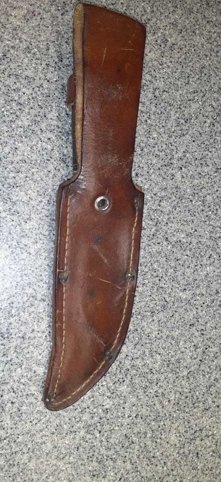 VINTAGE WESTERN L 66 D FIXED BLADE KNIFE WITH SHEATH | eBay