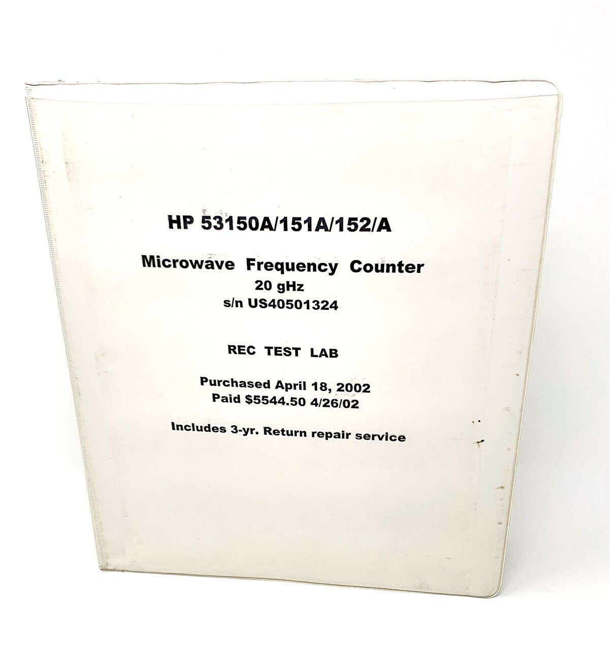 HP 53150A/151A/152A OPERATING GUIDE *COPY* | eBay