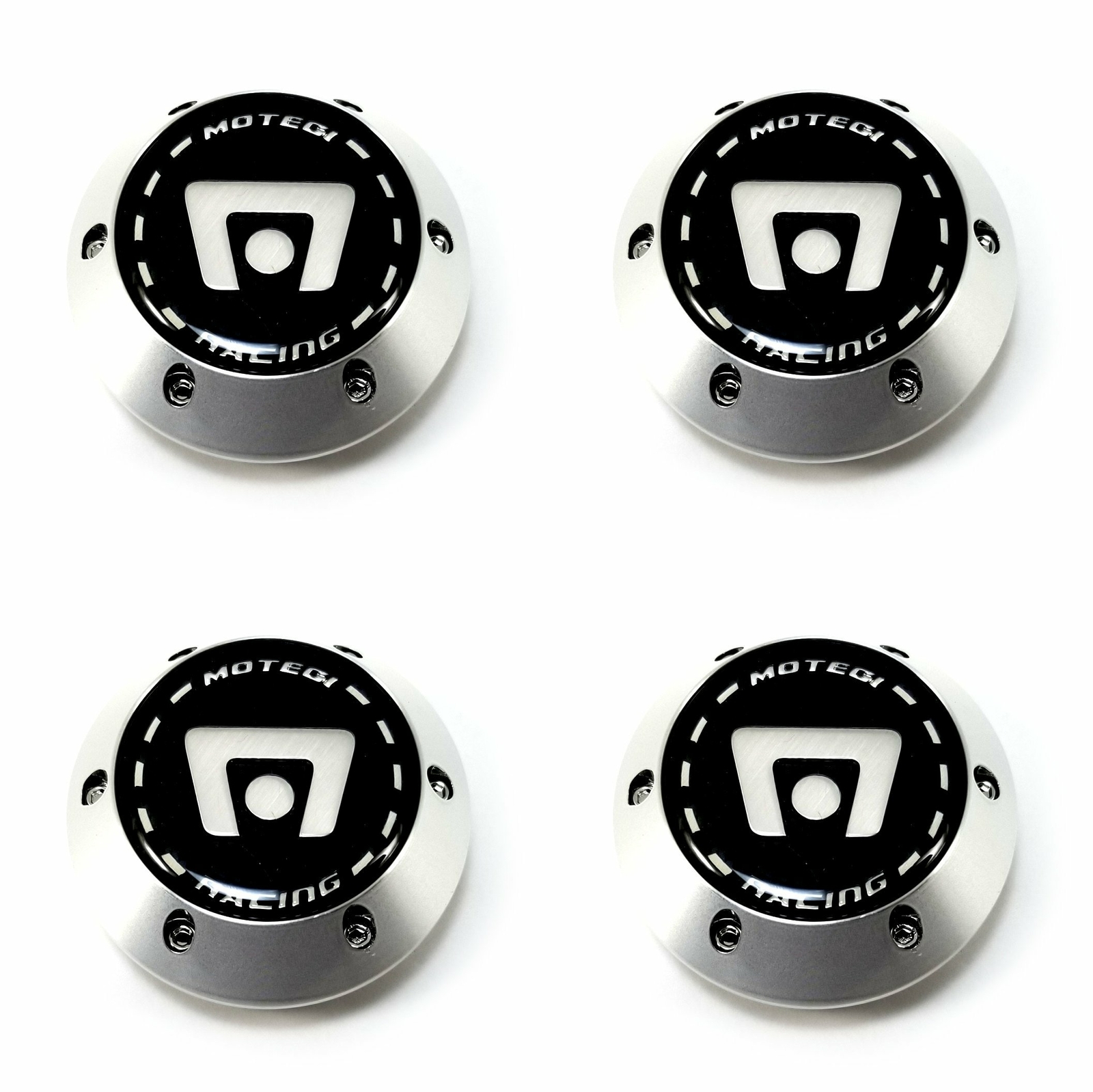 4x Motegi Racing Carbon Chrome Wheel Center Hub Caps 2.42" for MR7 MR15 ...