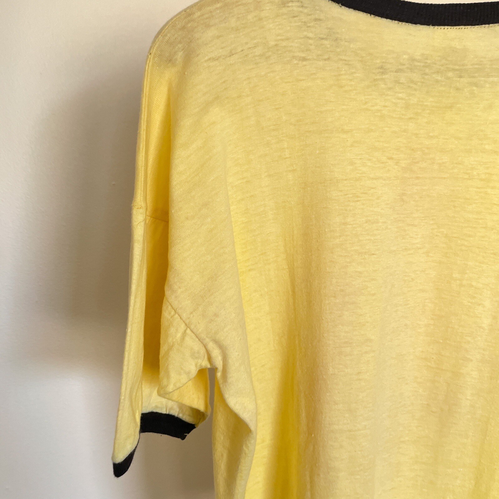 Vintage 1970s Bruce Lee Yellow/Black Ringer T Shirt S… - Gem